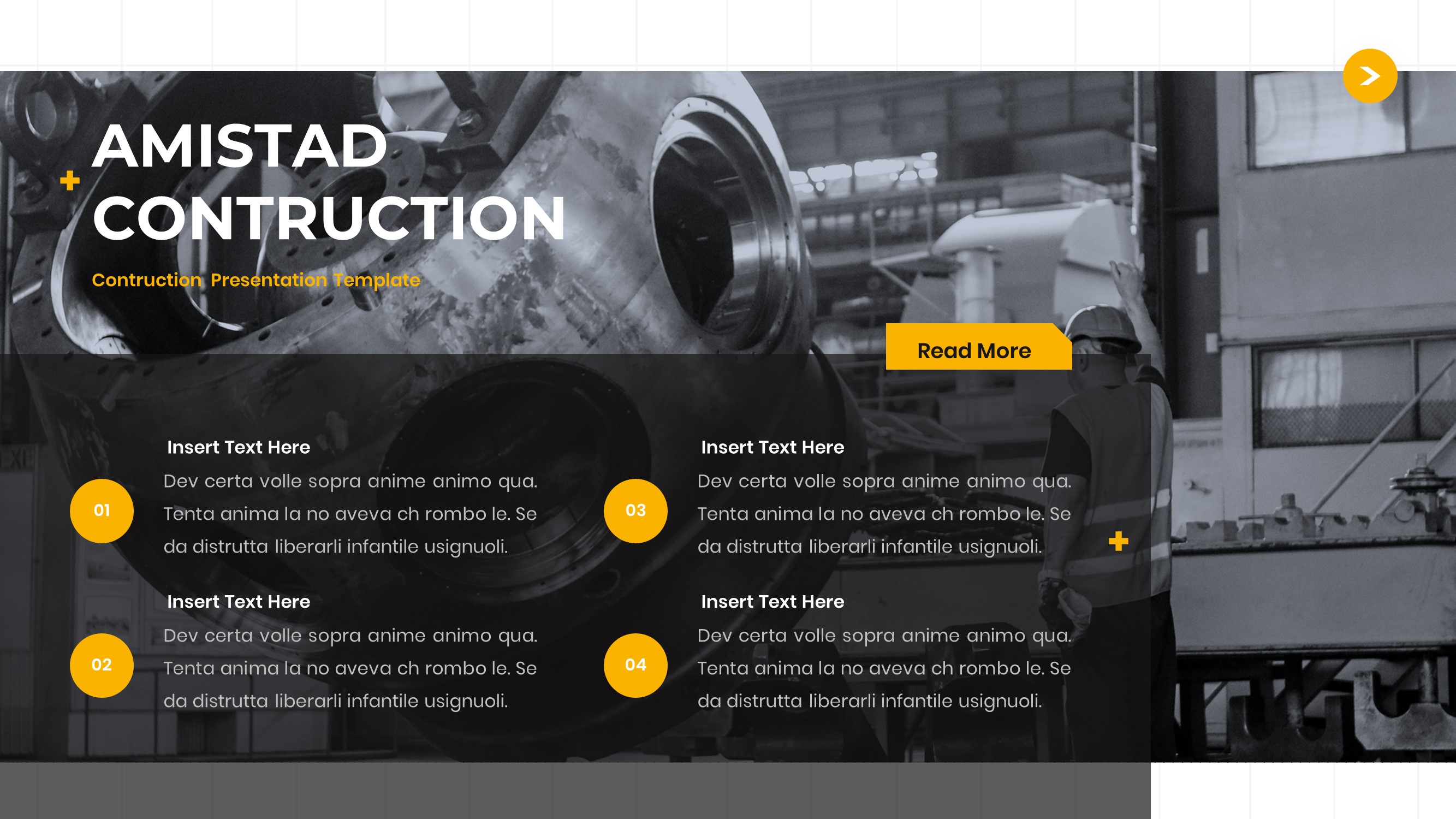 Amistad - Contruction Industrial Googleslide Template, Presentation ...