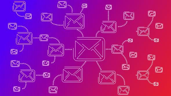 Email Marketing Background Animation, Motion Graphics | VideoHive