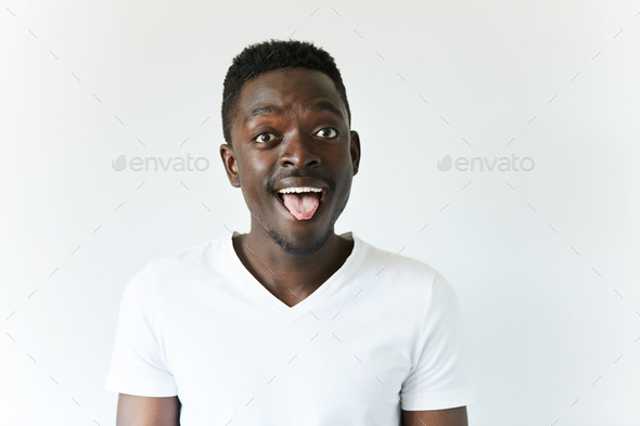 Human face expressions and emotions. Body language. Portrait of ...