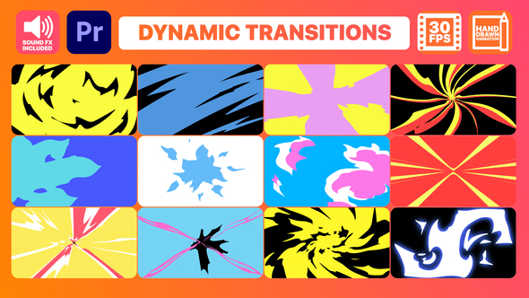 Dynamic Transitions | Premiere Pro MOGRT, Premiere Pro Templates ...