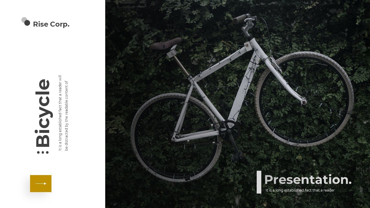 Bicycle - Product Powerpoint Template, Presentation Templates ...