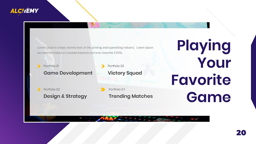 Alchemy - Esport Gaming Google Slides Template, Presentation Templates