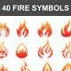 40 Fire Symbols, Vectors | GraphicRiver