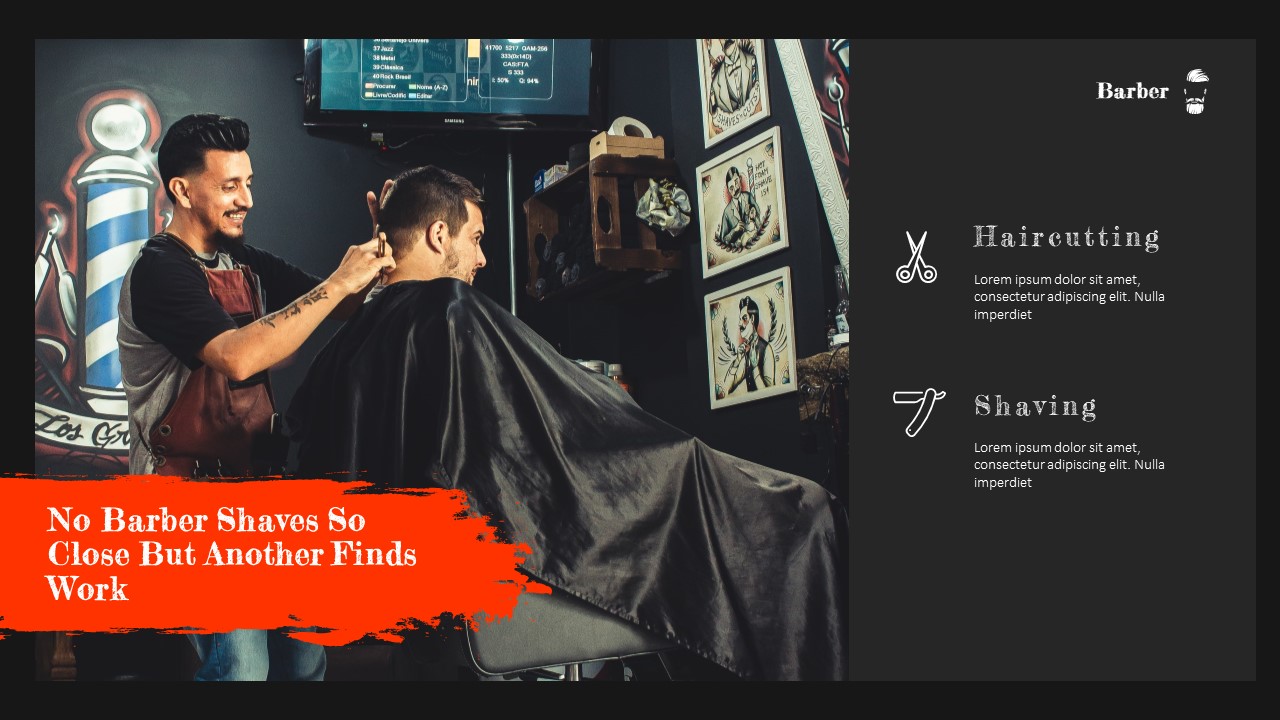 Barber PowerPoint Presentation, Presentation Templates | GraphicRiver