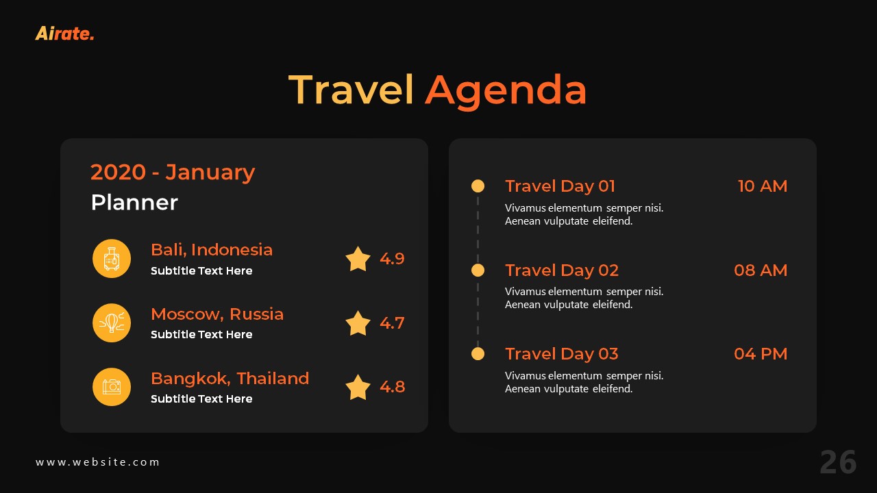 Airate Traveling Keynote Template, Presentation Templates | GraphicRiver