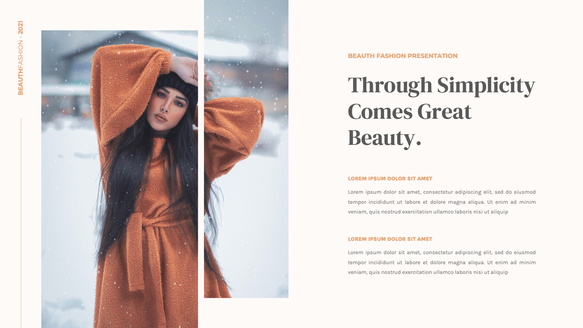 Beauth - Fashion and Beauty PowerPoint Template, Presentation Templates