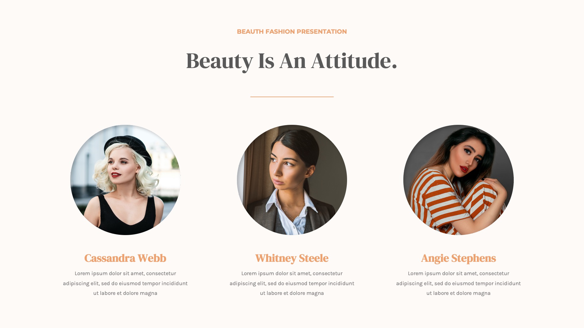 Beauth - Fashion and Beauty PowerPoint Template, Presentation Templates