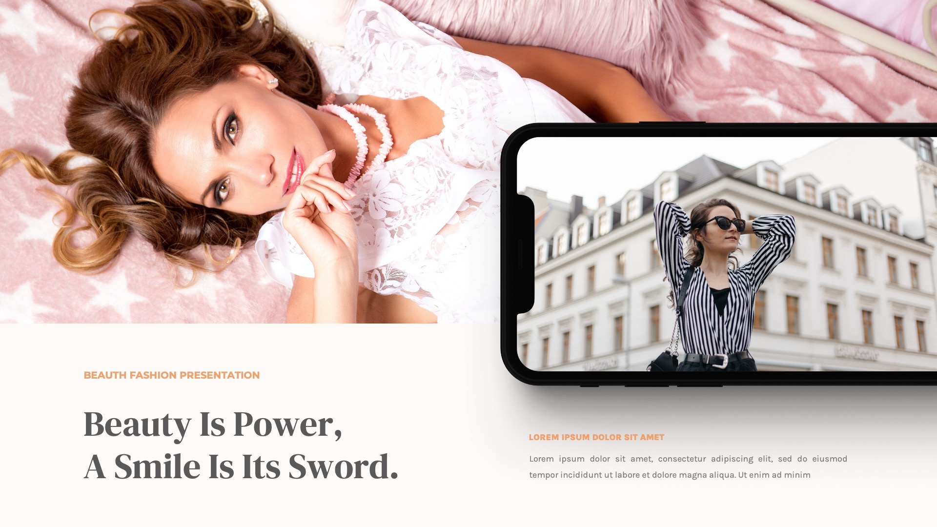 Beauth - Fashion and Beauty PowerPoint Template, Presentation Templates