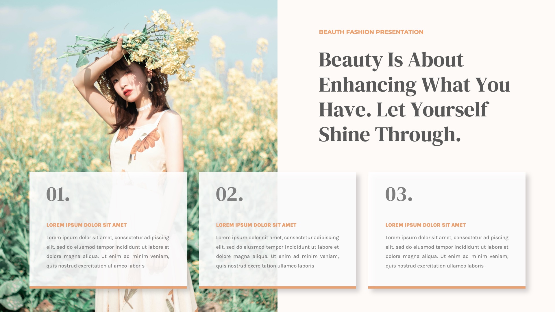 Beauth - Fashion and Beauty Google Slides Template, Presentation Templates