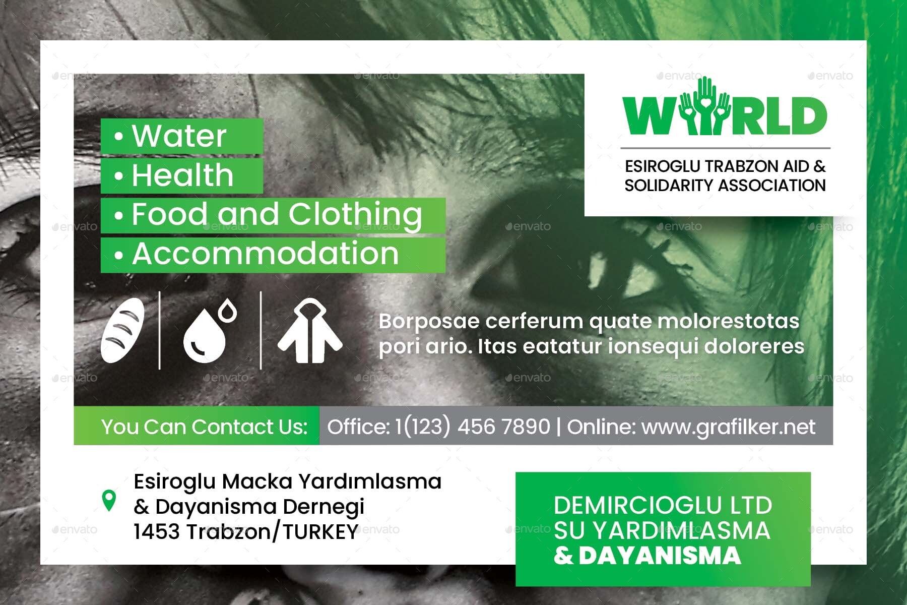 Charity Postcard Templates, Print Templates | GraphicRiver