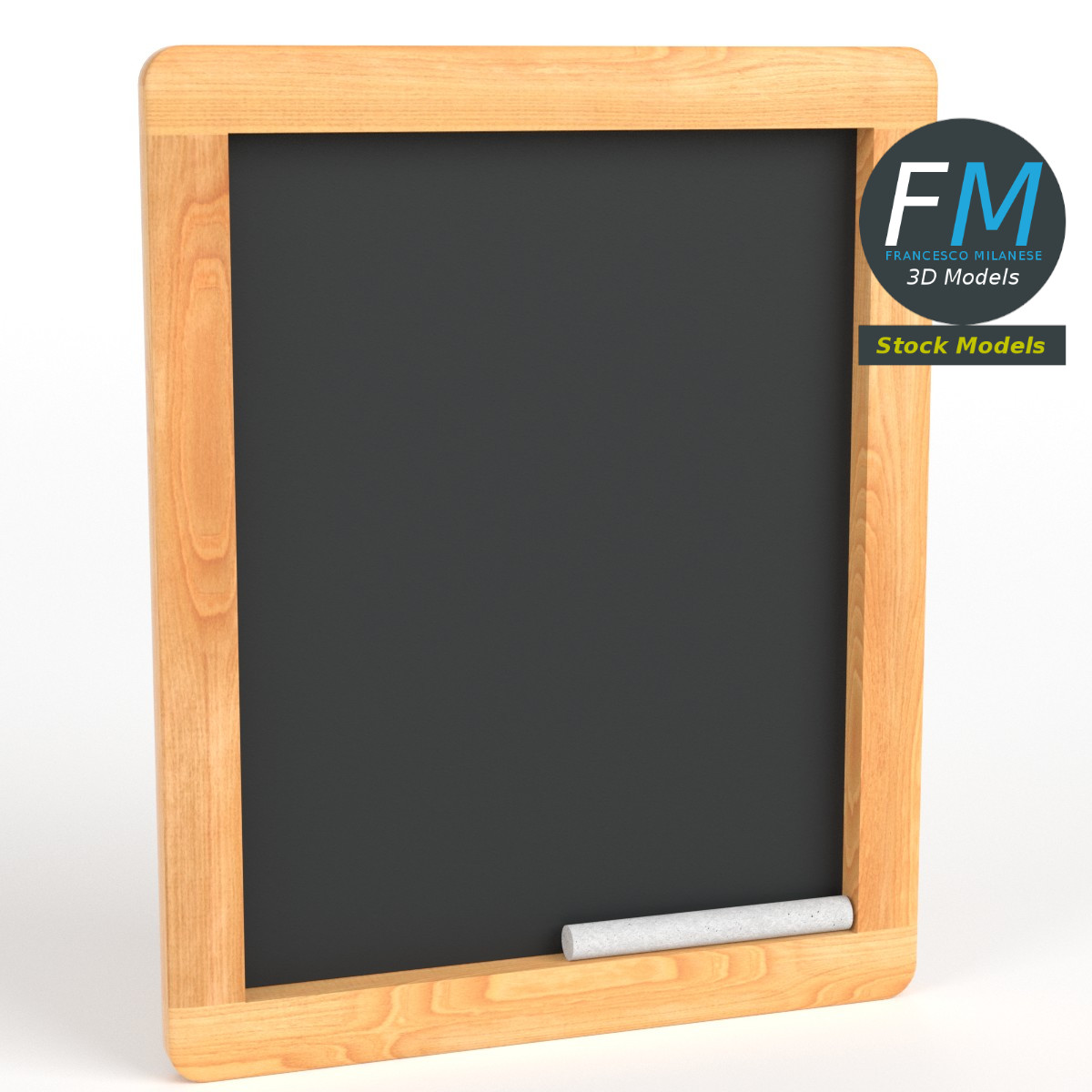 Wood chalkboard frame by FrancescoMilanese85 | 3DOcean