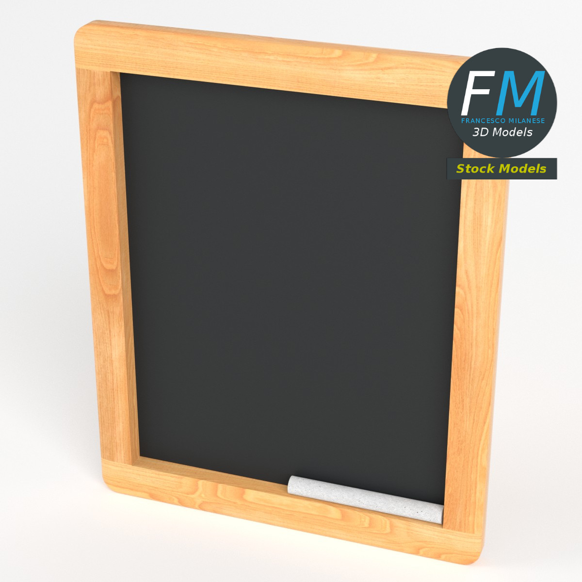 Wood chalkboard frame by FrancescoMilanese85 | 3DOcean