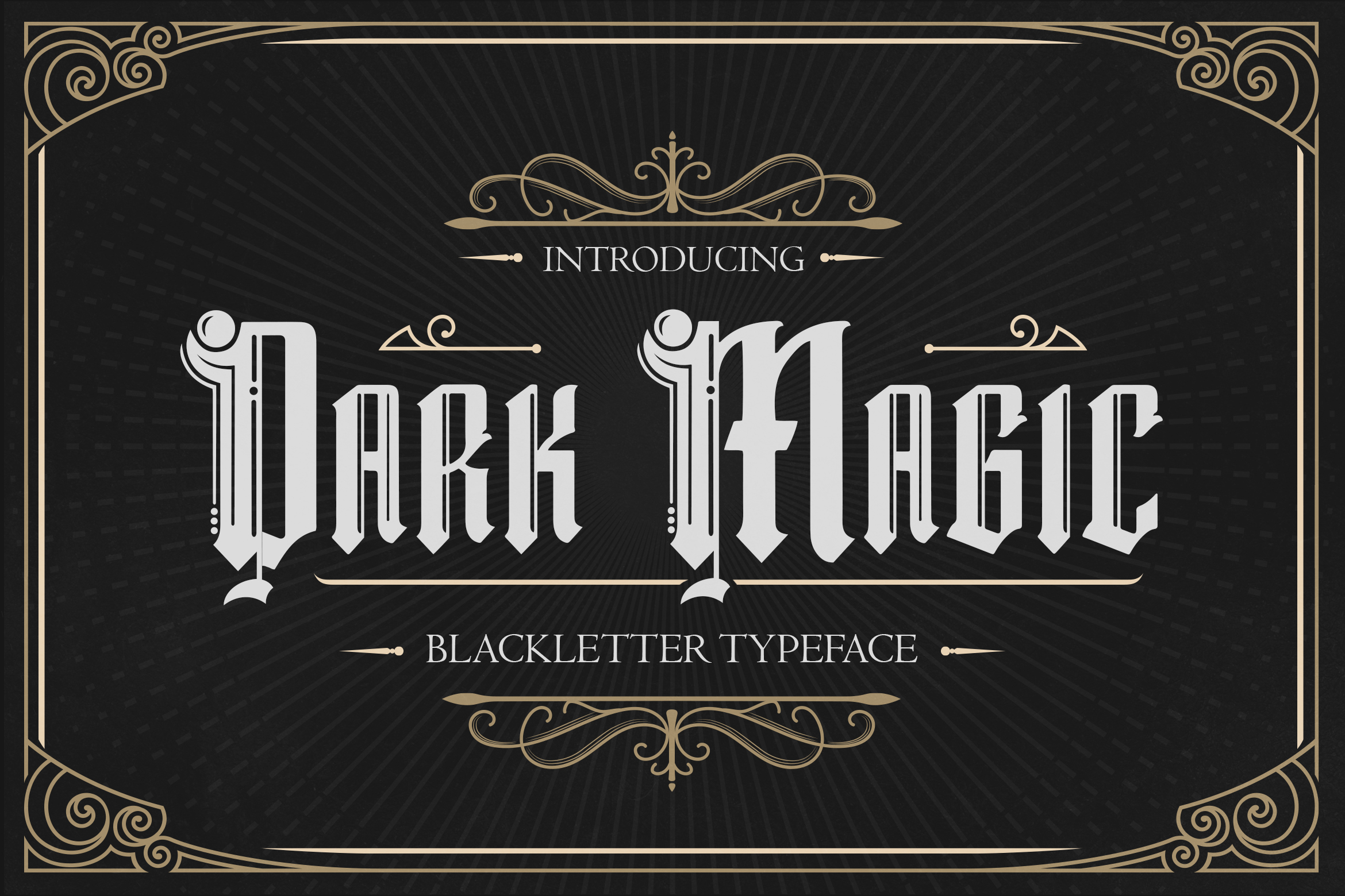 Dark Magic – Blackletter Typeface, Fonts | GraphicRiver