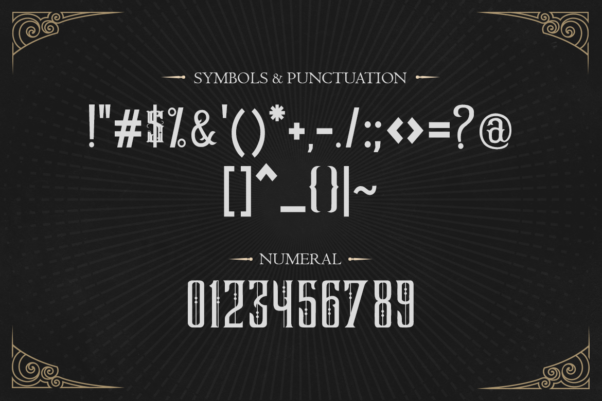 Dark Magic – Blackletter Typeface, Fonts | GraphicRiver