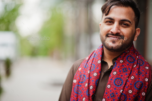 Pakistani pathan man wear traditional clothes. Stock Photo by ASphotostudio