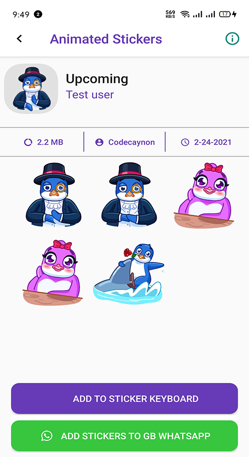 Animated Stickers for whatsapp 100% Working with 300+ free stickers by ...