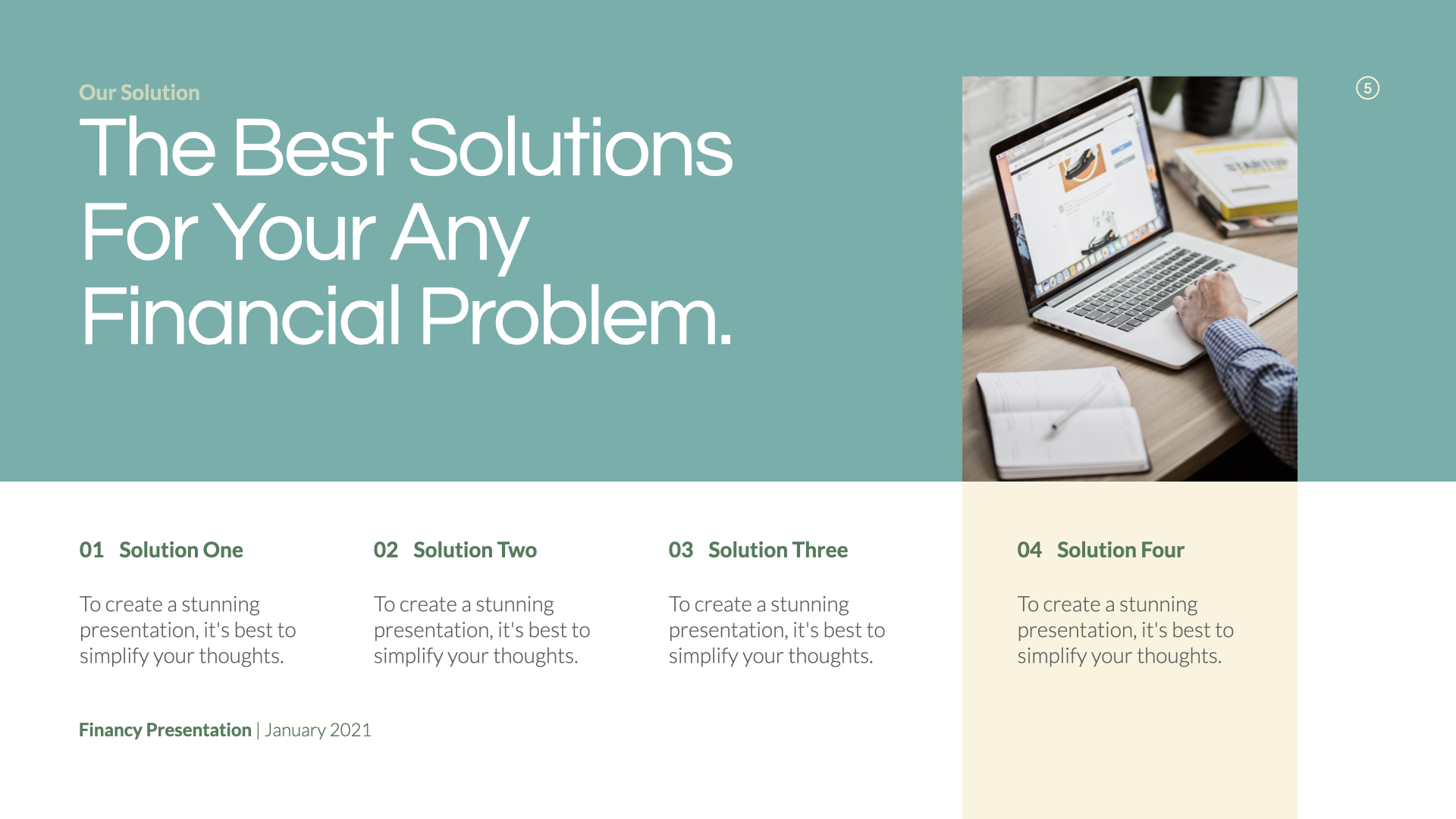 Financy - Accounting Google Slides Template, Presentation Templates