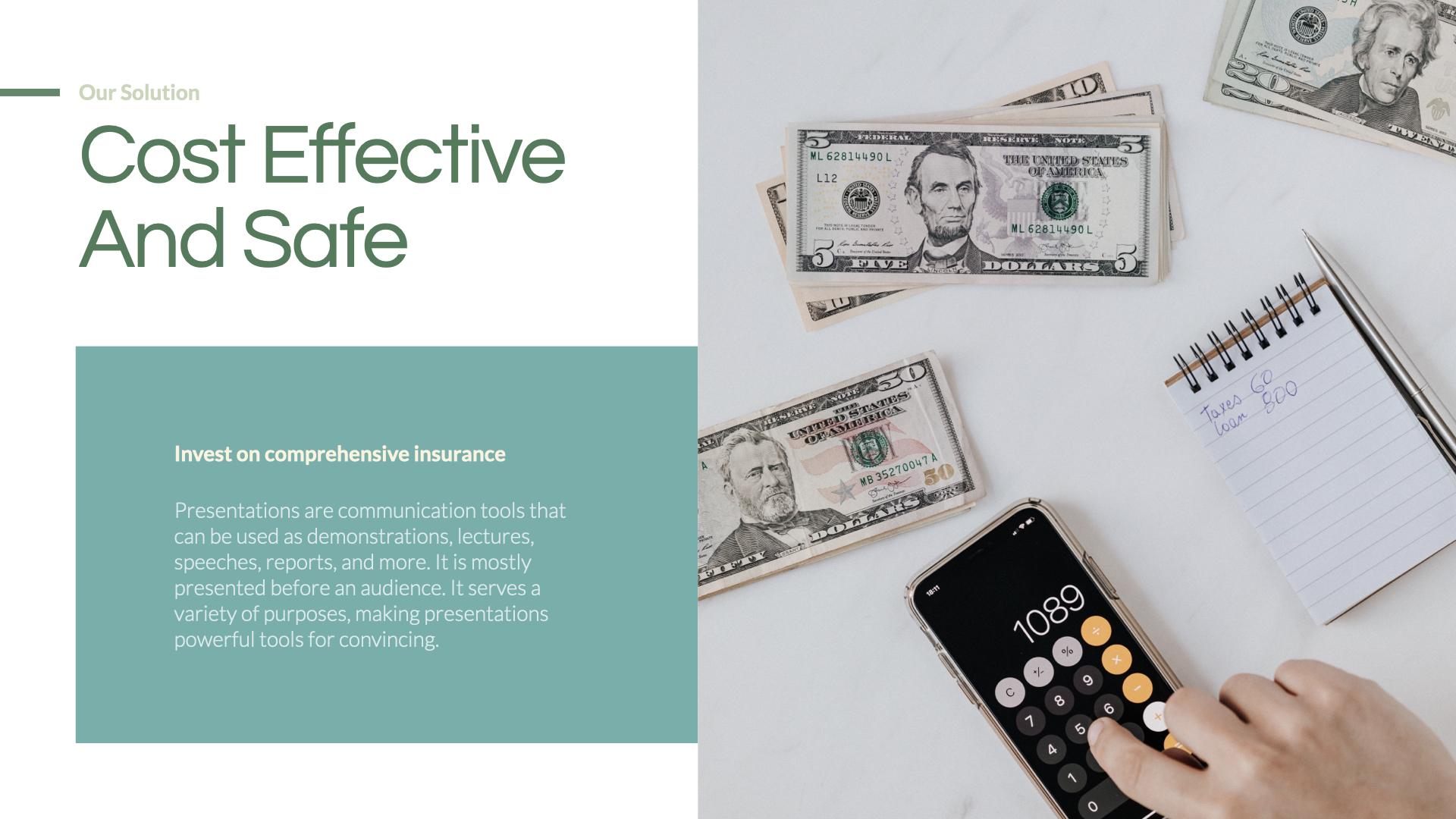 Financy - Accounting Google Slides Template, Presentation Templates