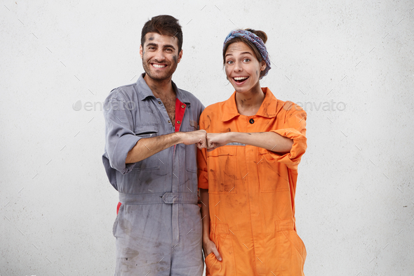 Friendly team, collaboration and cooperation concept. Happy amiable ...