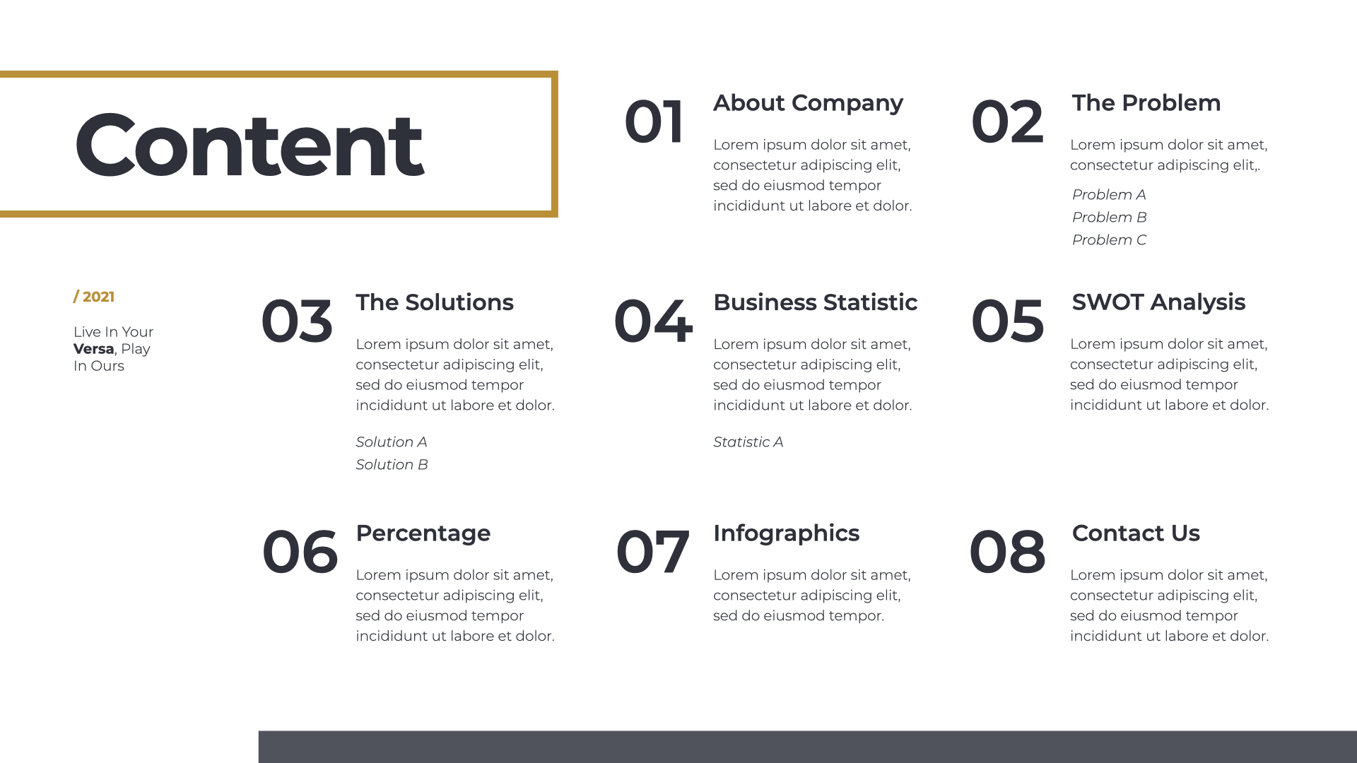 Versa - Multipurpose Keynote Template, Presentation Templates ...