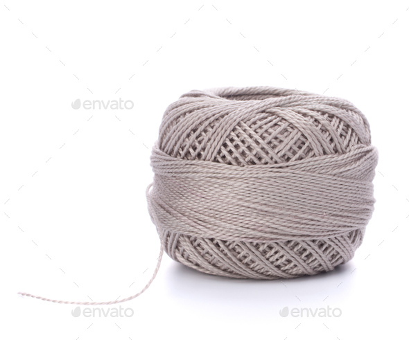 spool of grey thread Stock Photo by natika | PhotoDune
