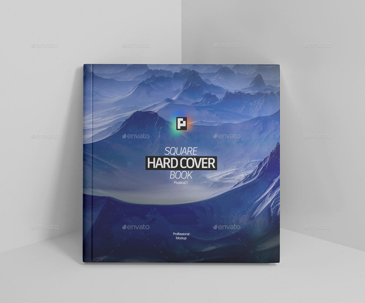 Square Hard Cover Book Mockup, Graphics | GraphicRiver