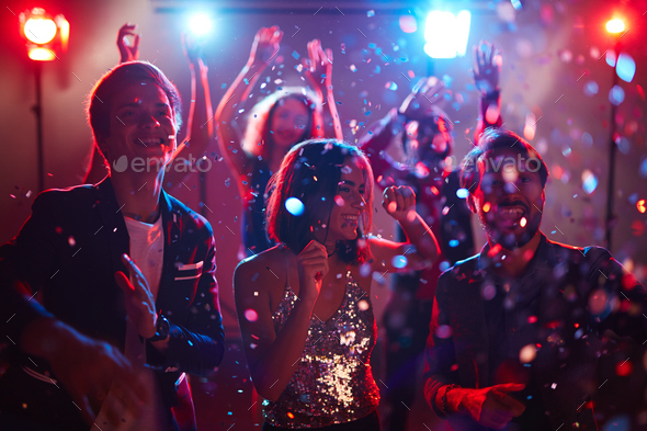 Party with confetti Stock Photo by Pressmaster | PhotoDune