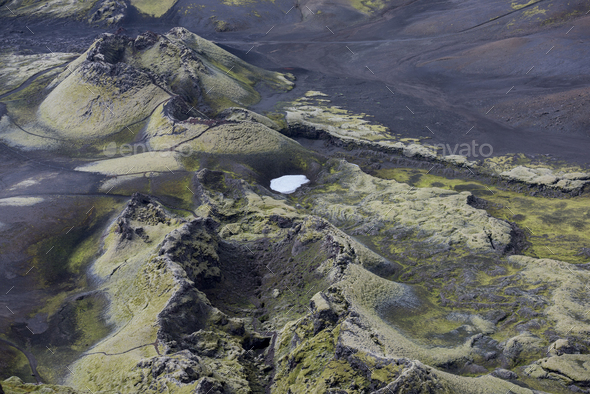 Laki craters or Lakagígar is a volcanic fissure in the south of Iceland ...