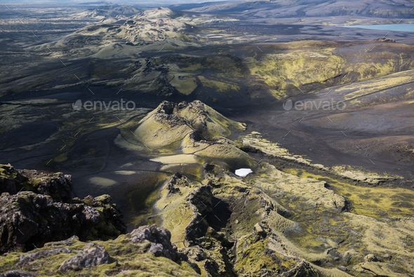 Laki craters or Lakagígar is a volcanic fissure in the south of Iceland ...