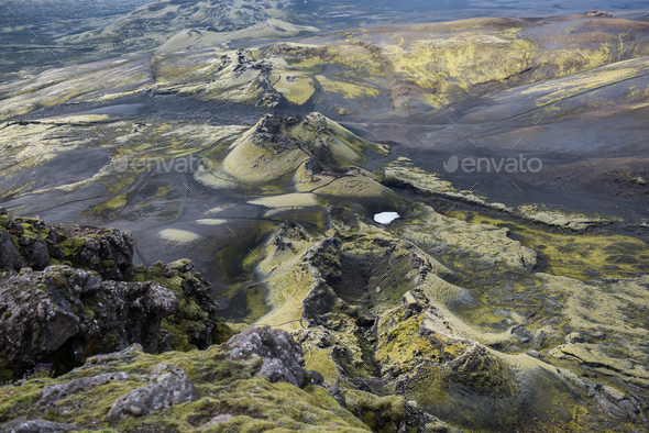 Laki craters or Lakagígar is a volcanic fissure in the south of Iceland ...