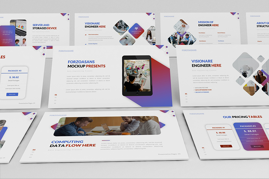 Forzoasans Data Engineer Powerpoint Presentation Template, Presentation ...