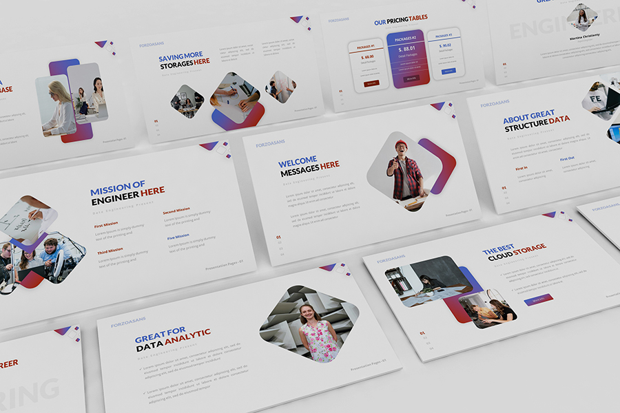 Forzoasans Data Engineer Powerpoint Presentation Template, Presentation ...