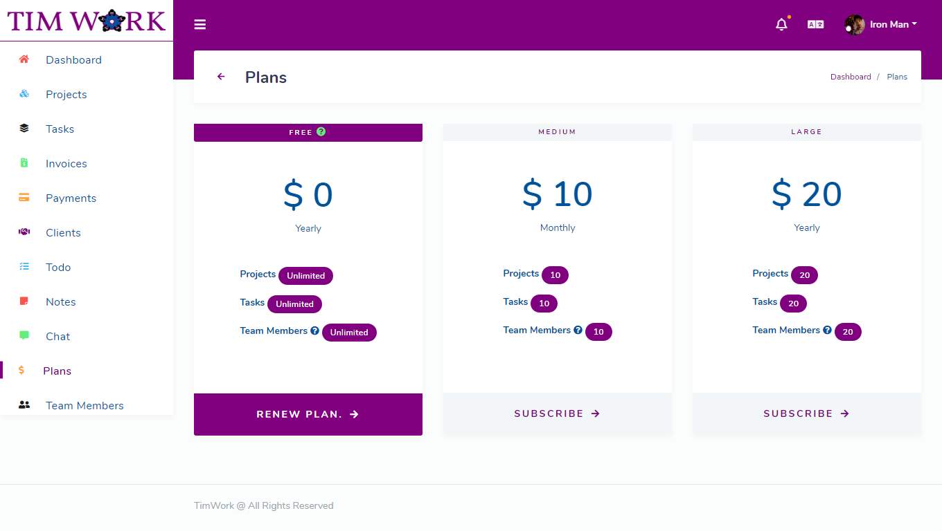 TimWork SaaS - Project Management Tool by WAP_Techy | CodeCanyon