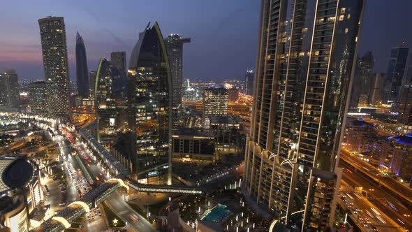 Developing City Center Area with Economy Growth, Stock Footage | VideoHive