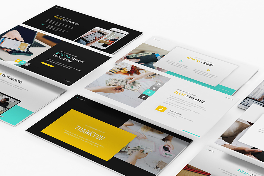 Smart Transaction Powerpoint Presentation Template, Presentation Templates