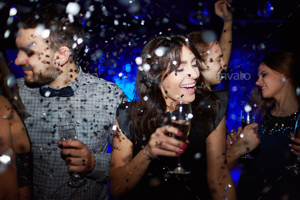 Confetti dance Stock Photo by Pressmaster | PhotoDune