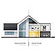 House in cross-section., Vectors | GraphicRiver