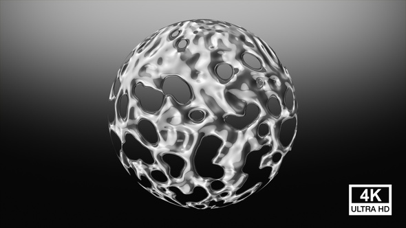 Fountain Of Liquid Metal Sphere, Motion Graphics | VideoHive