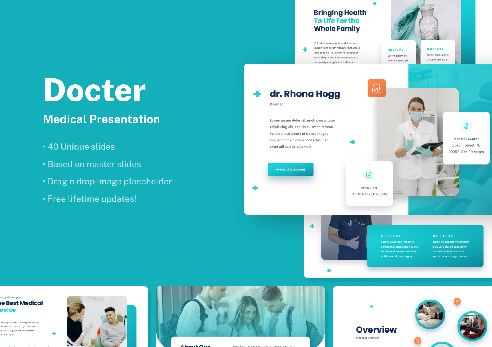 Docter - Medical Google Slides Presentation, Presentation Templates