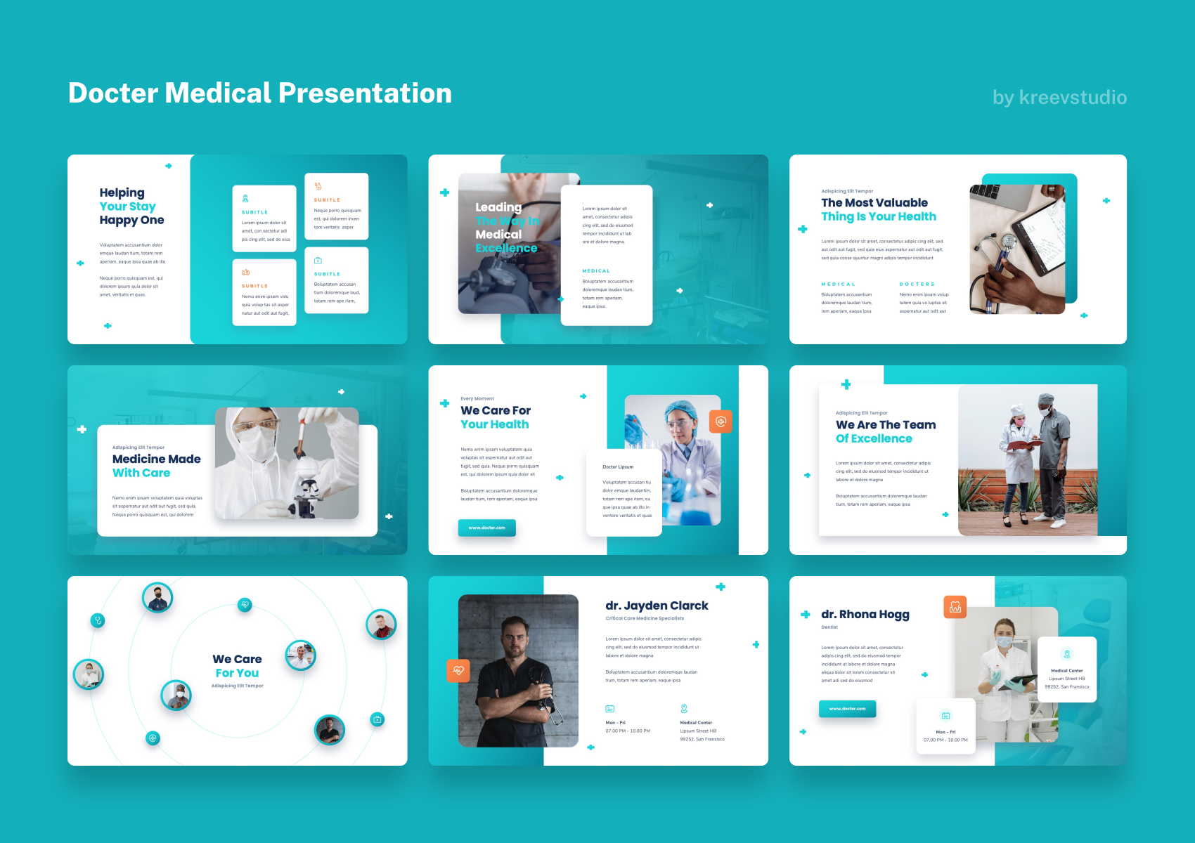 Docter - Medical Google Slides Presentation, Presentation Templates