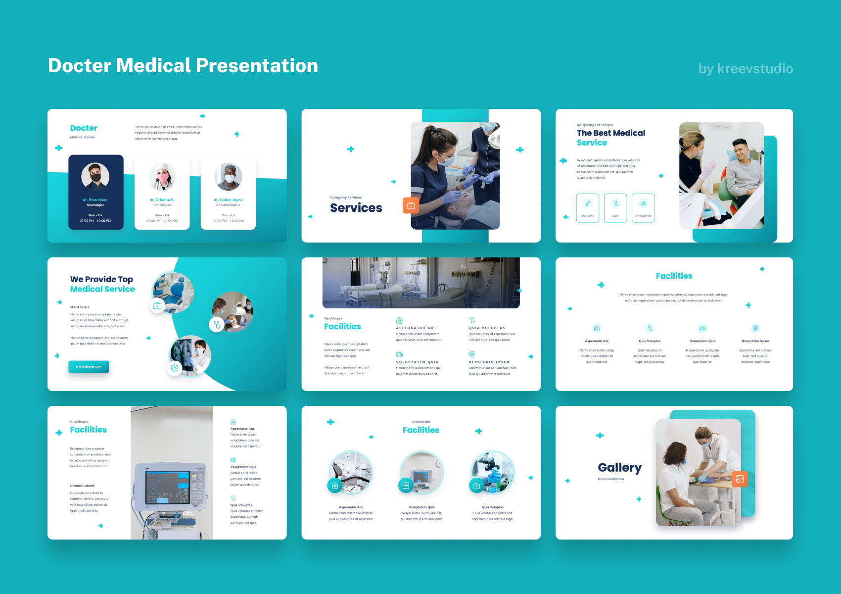 Docter - Medical Google Slides Presentation, Presentation Templates