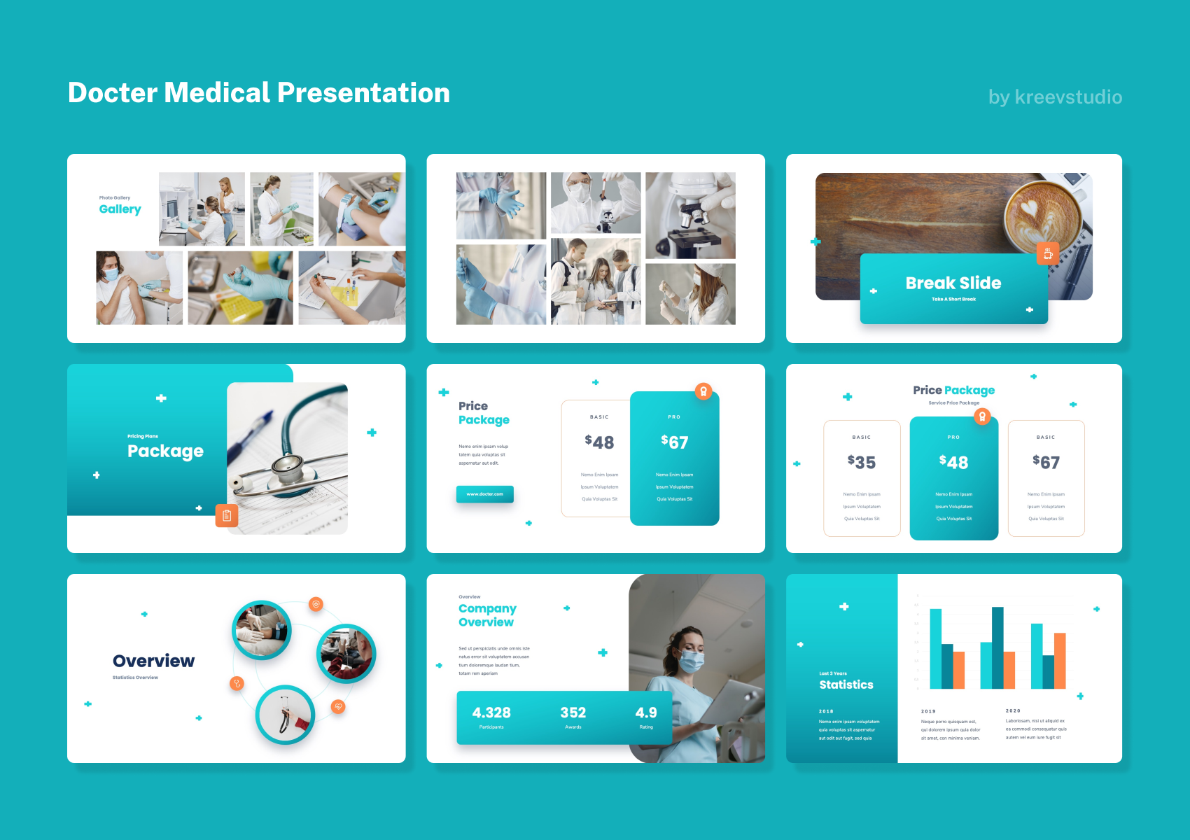 Docter - Medical Google Slides Presentation, Presentation Templates