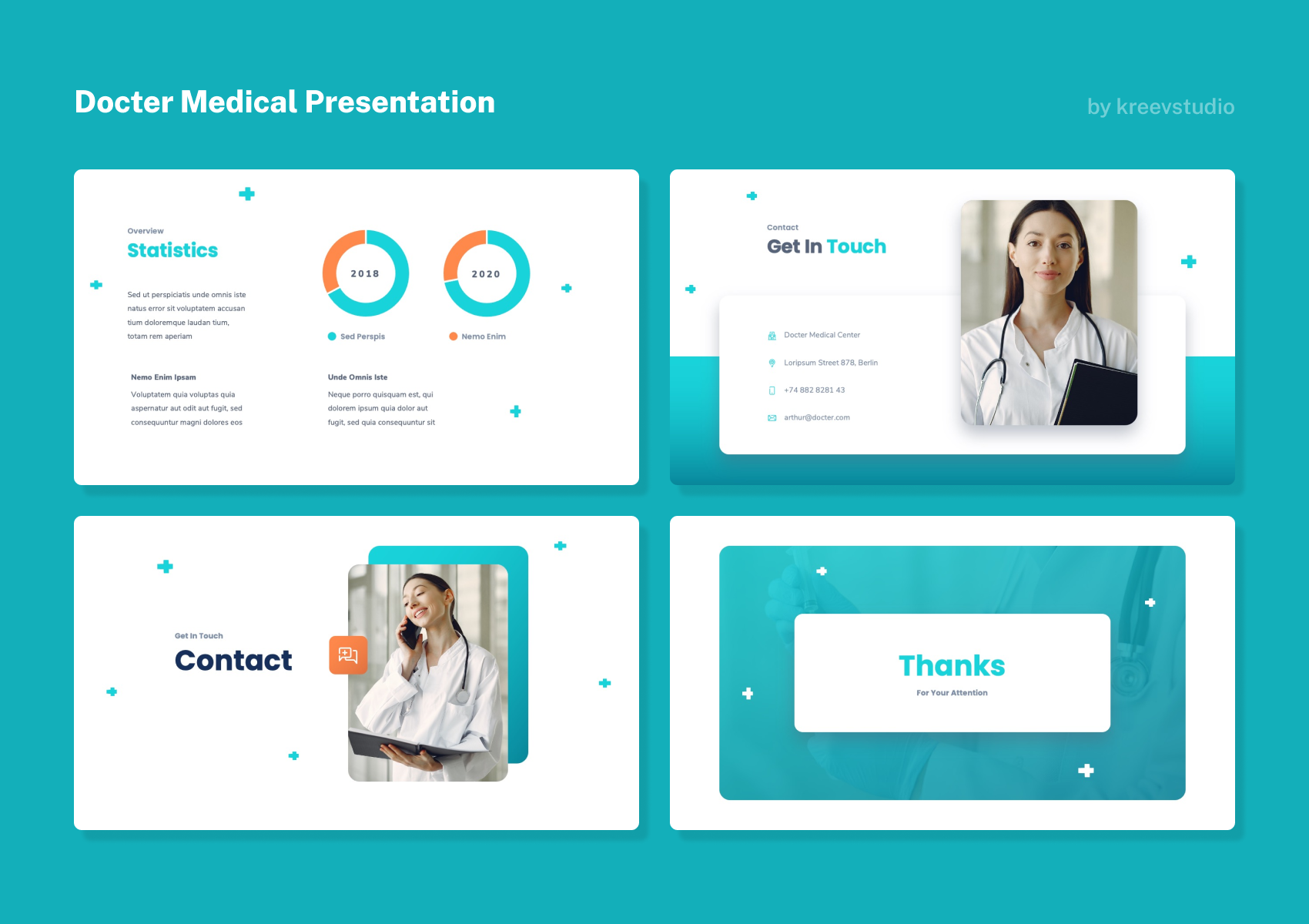 Docter - Medical Google Slides Presentation, Presentation Templates