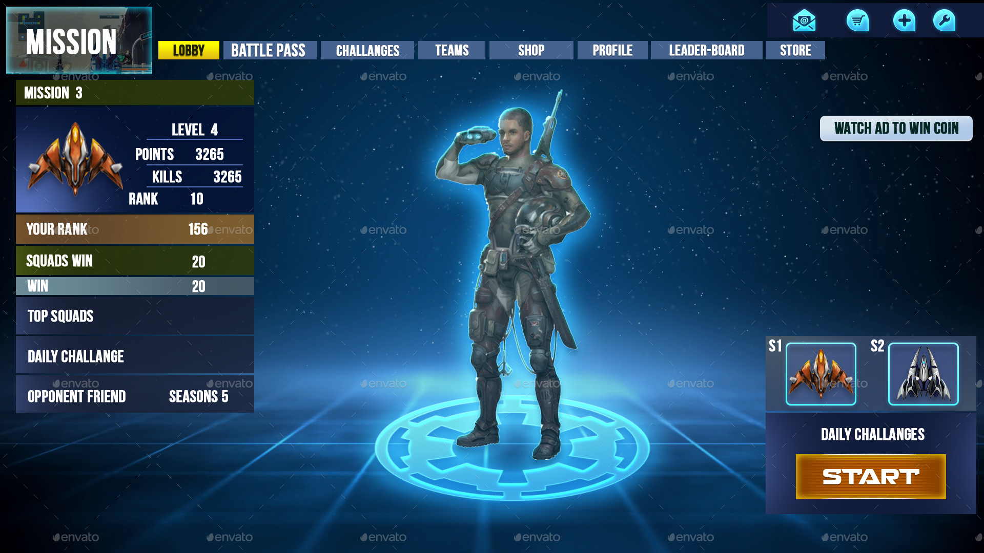 Sci-Fi Game Ui Pack, Game Assets | GraphicRiver