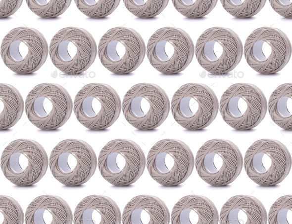 spool of grey thread . Seamless pattern. Stock Photo by natika | PhotoDune