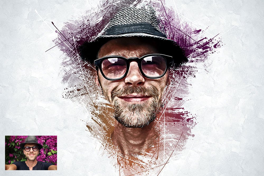 Modern Digital Paint Photoshop Action, Add-ons | GraphicRiver