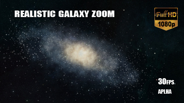 Realistic Galaxy Zoom, Motion Graphics | VideoHive