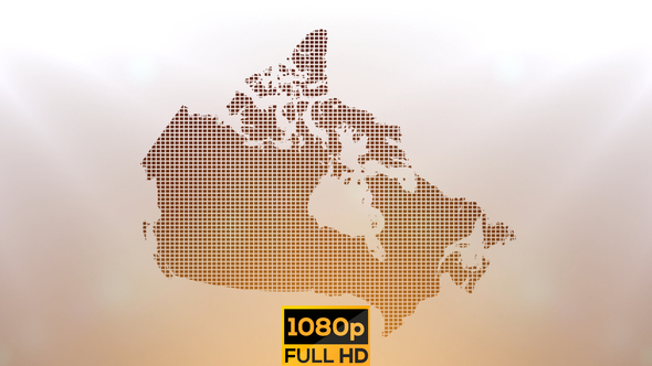 Abstract Canada Map Opener, Motion Graphics | VideoHive