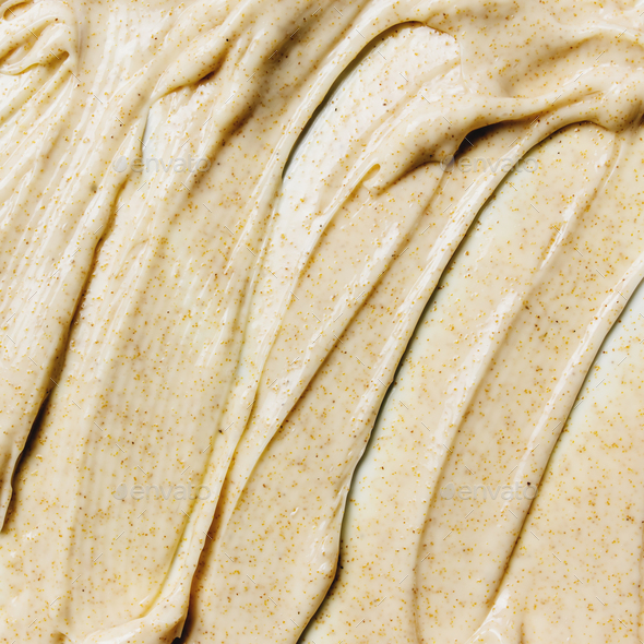 Textures from cosmetics. Body Scrub. Smears on the table Stock Photo by ...