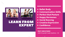 Dance Class Business Card, Print Templates | GraphicRiver